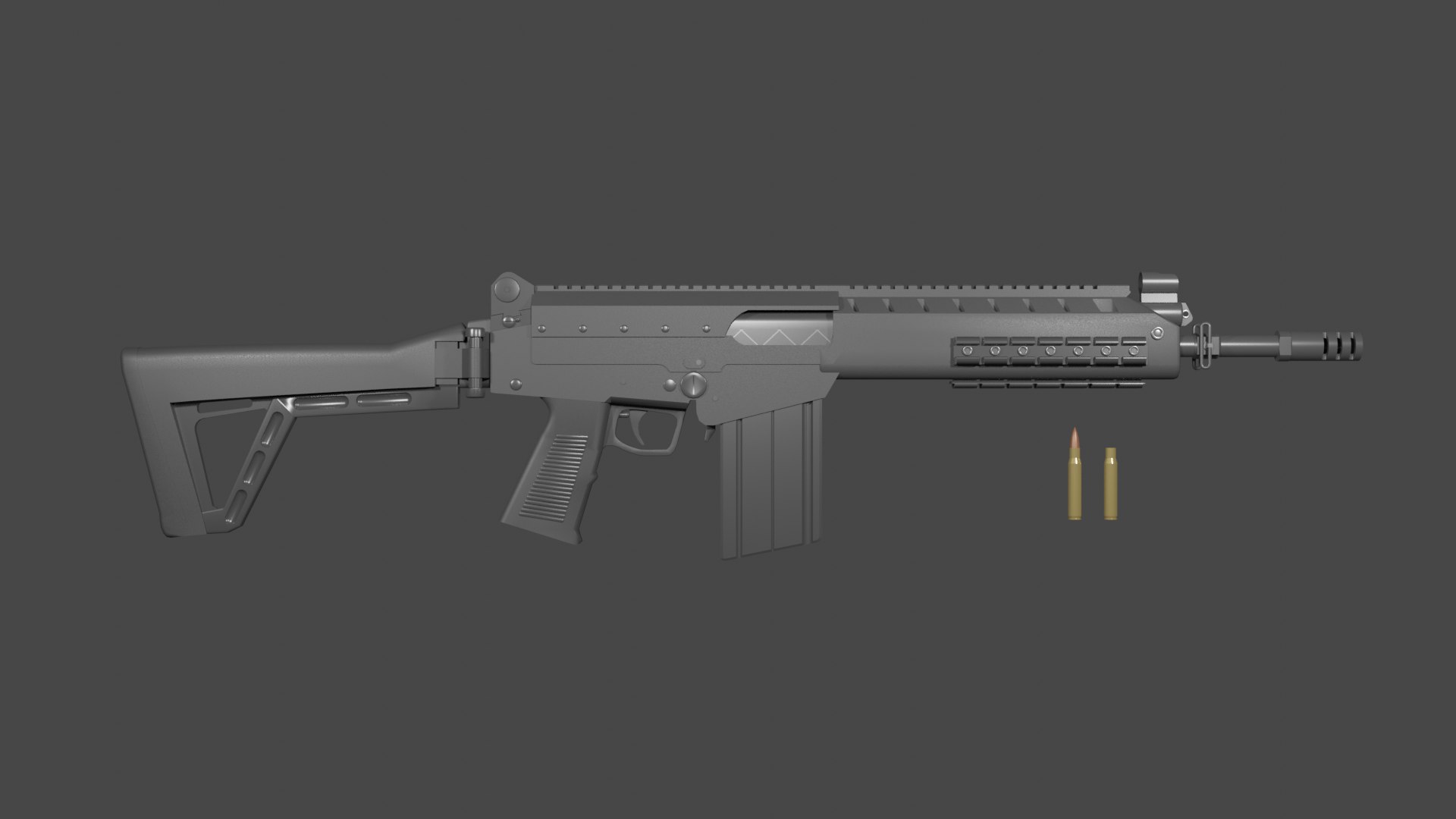 Free Gun Assault Rifle IA-2 3D Model - TurboSquid 1844180