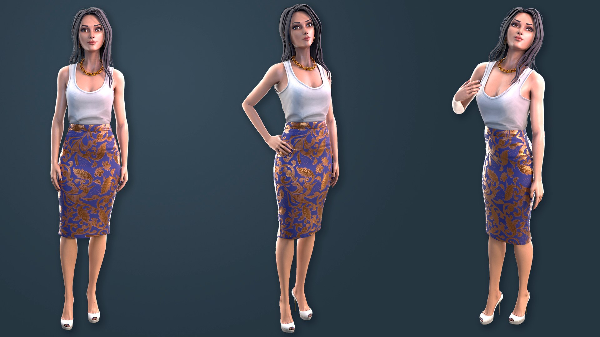 Woman Rigged 3D Model - TurboSquid 1852833