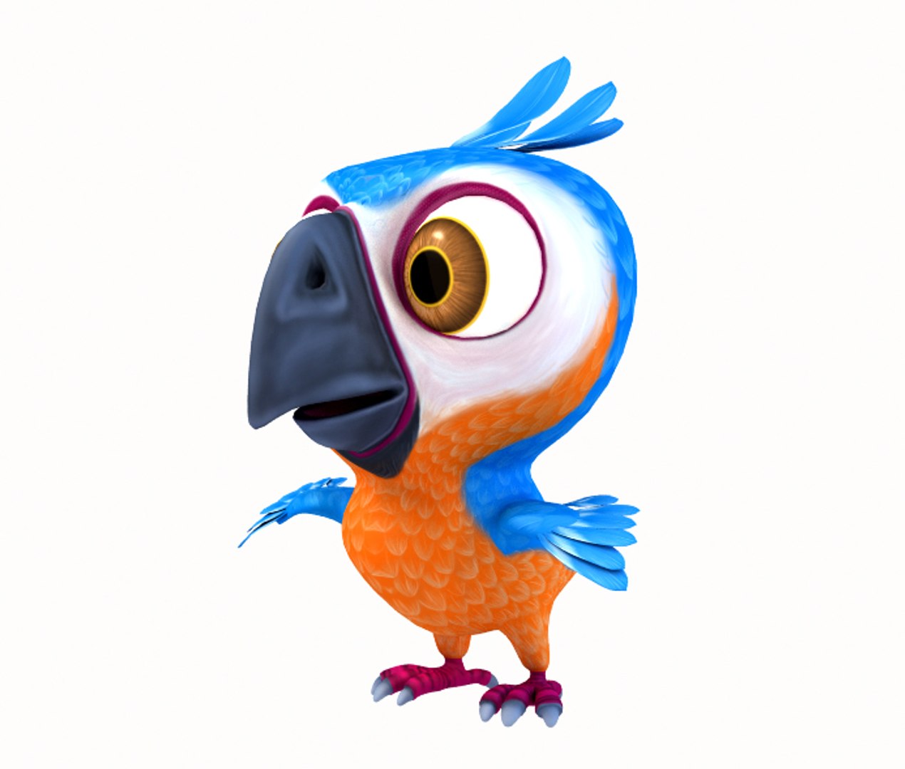 Lwo Cartoon Parot Bird