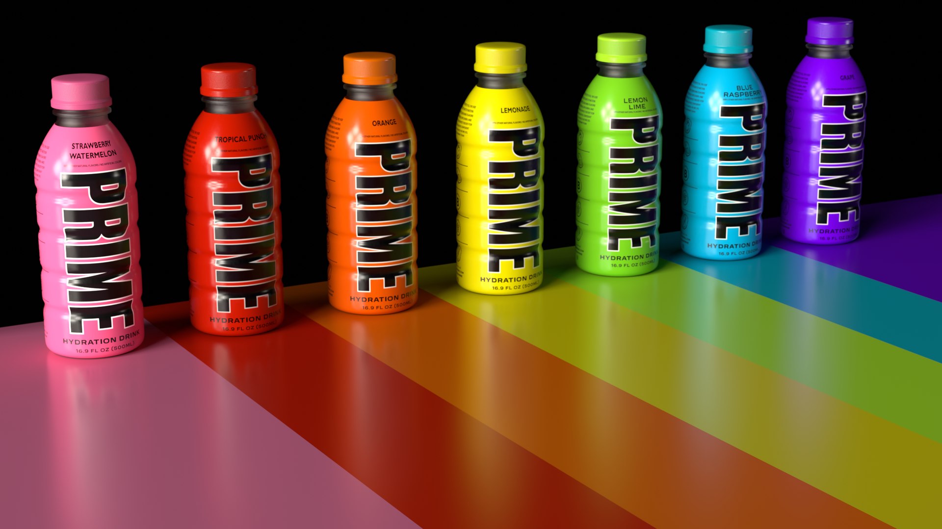 Prime Energy Drink Bottles Model - TurboSquid 2334621