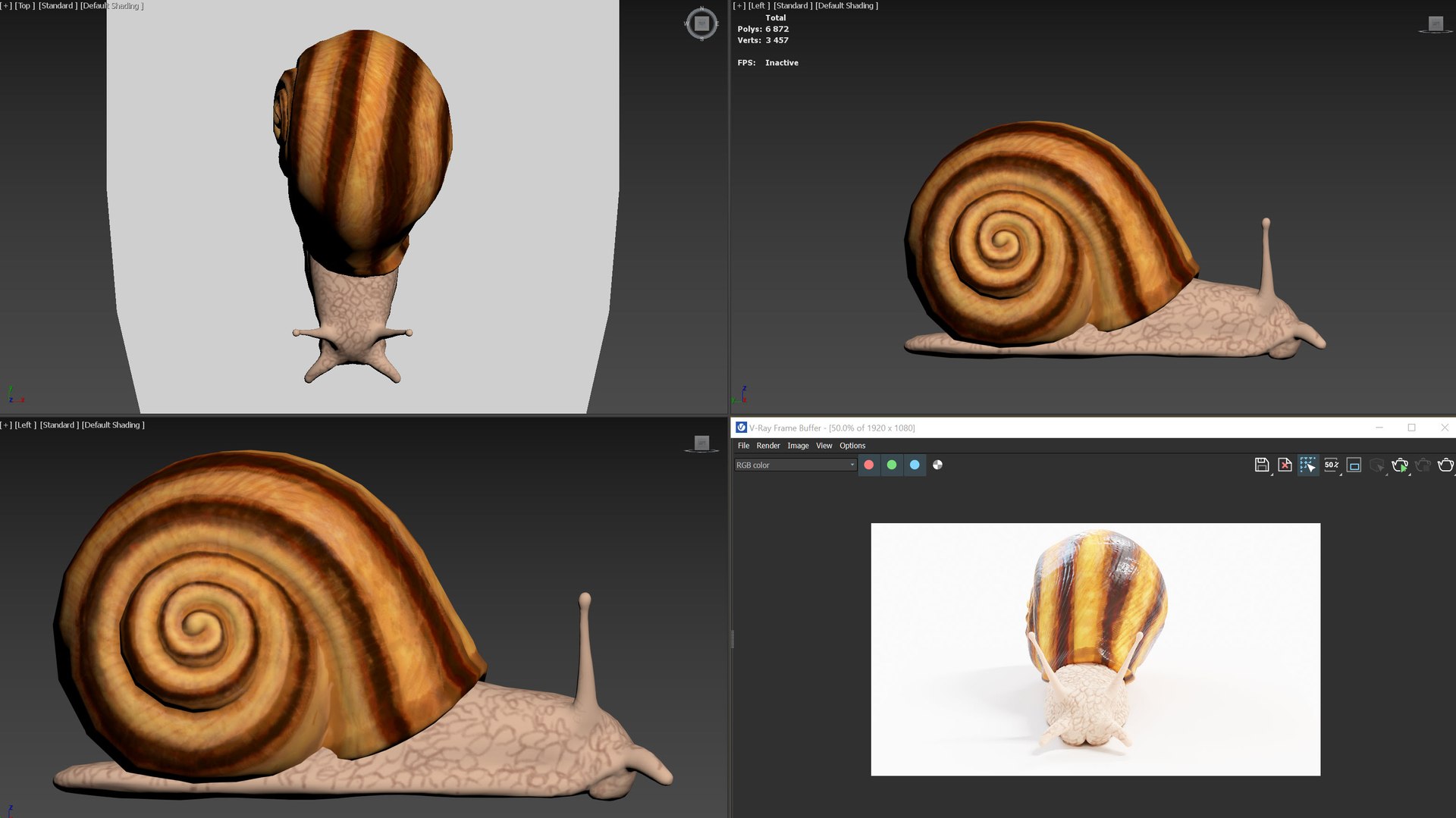 3D Snail - TurboSquid 1967011
