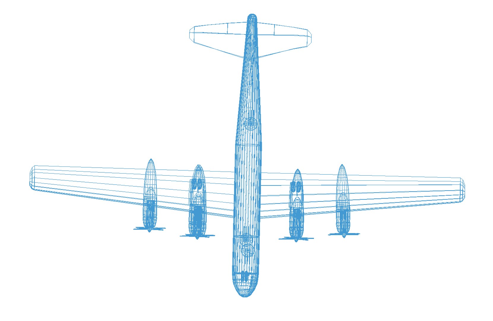 3d Model B-29 Superfortress