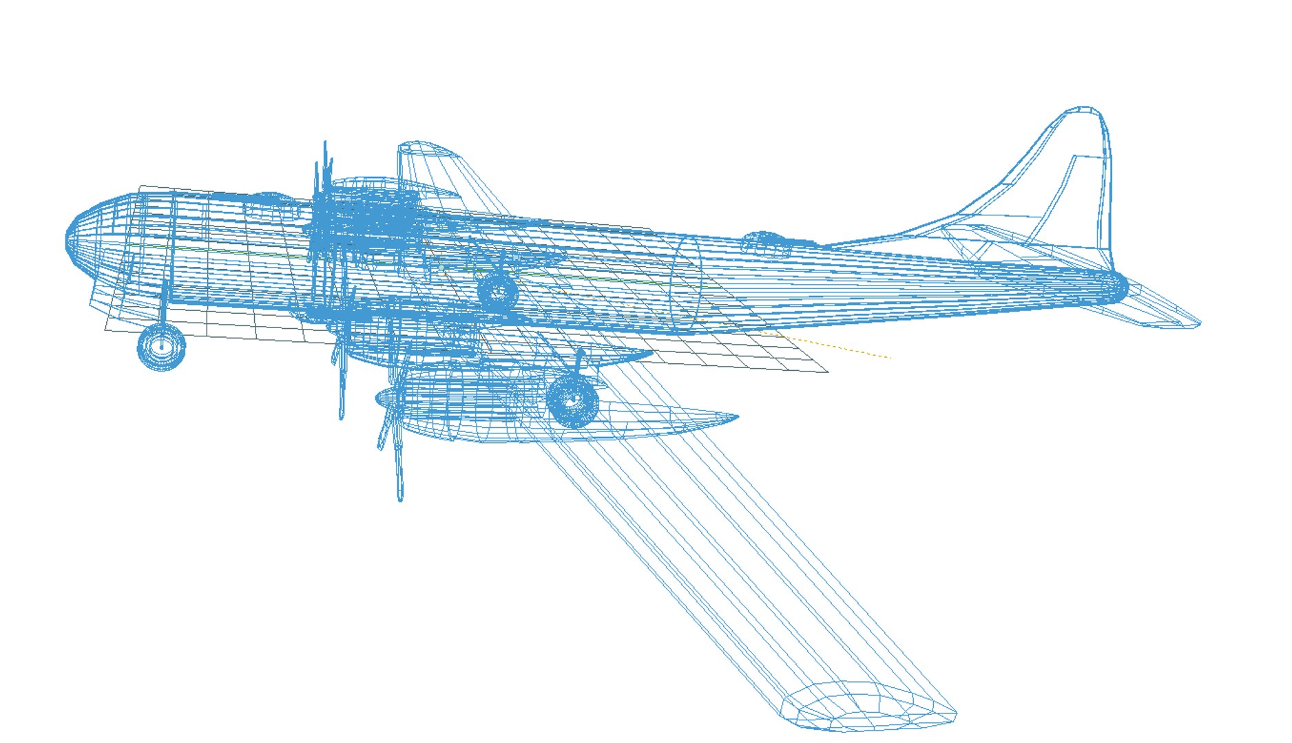 3d Model B-29 Superfortress