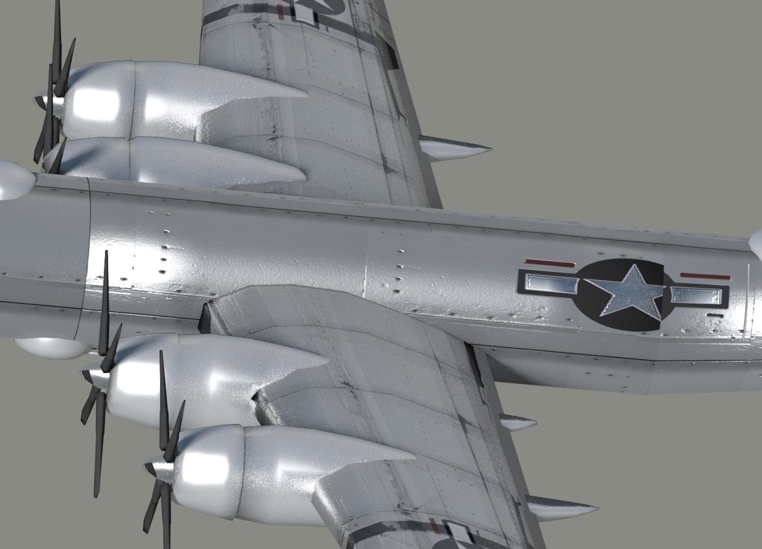 3d Model B-29 Superfortress