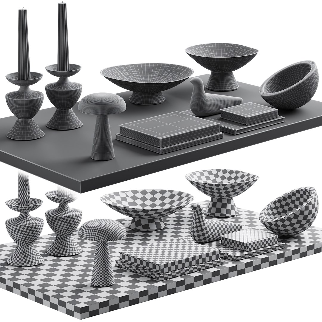 3D 194 Decorative Set 036 Japan Dark Kit 00 - TurboSquid 2041616