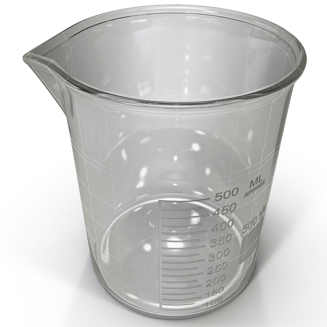 3ds max beaker 500 ml