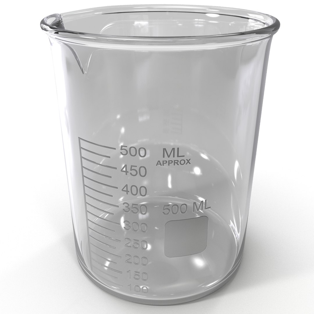 3ds max beaker 500 ml