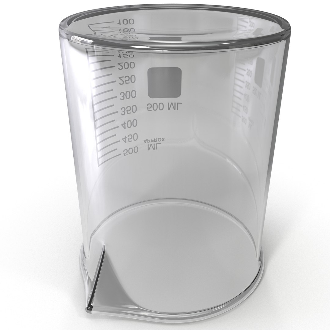 3ds max beaker 500 ml