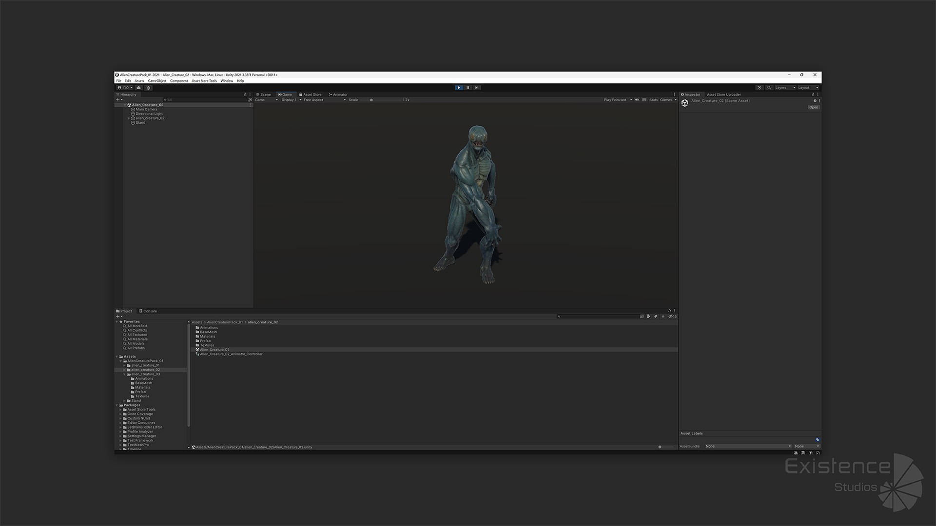Alien Creature Pack 01 - Stylized Monsters - Animation Fantasy UFO Predator - 41 3D Model ...
