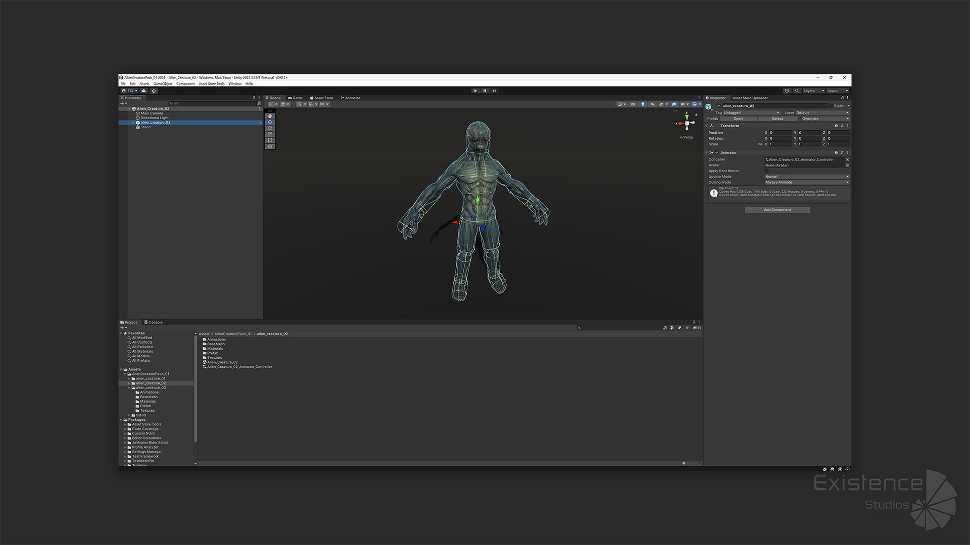 Alien Creature Pack 01 - Stylized Monsters - Animation Fantasy UFO Predator - 41 3D Model ...
