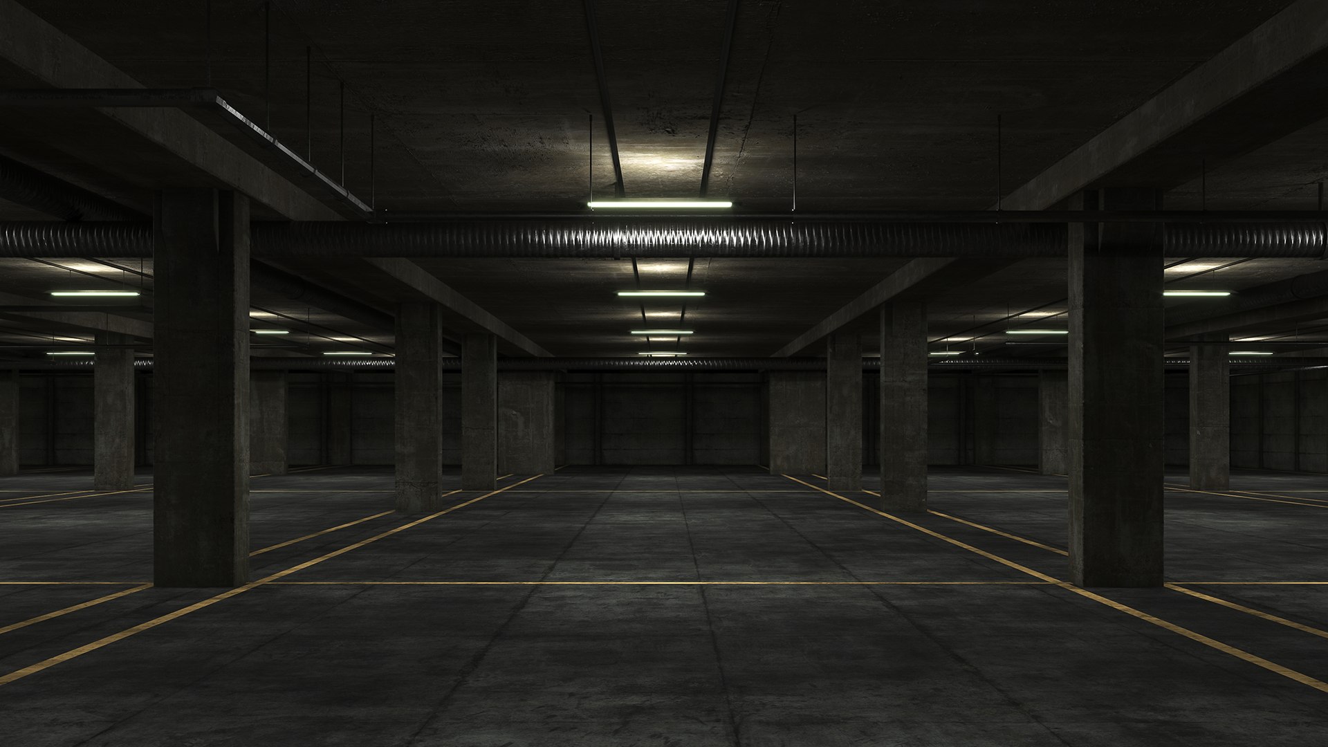 3D Model Lowpoly Underground Parking - TurboSquid 2015792