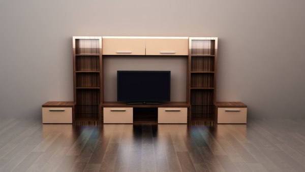 3d model of modern tv stand