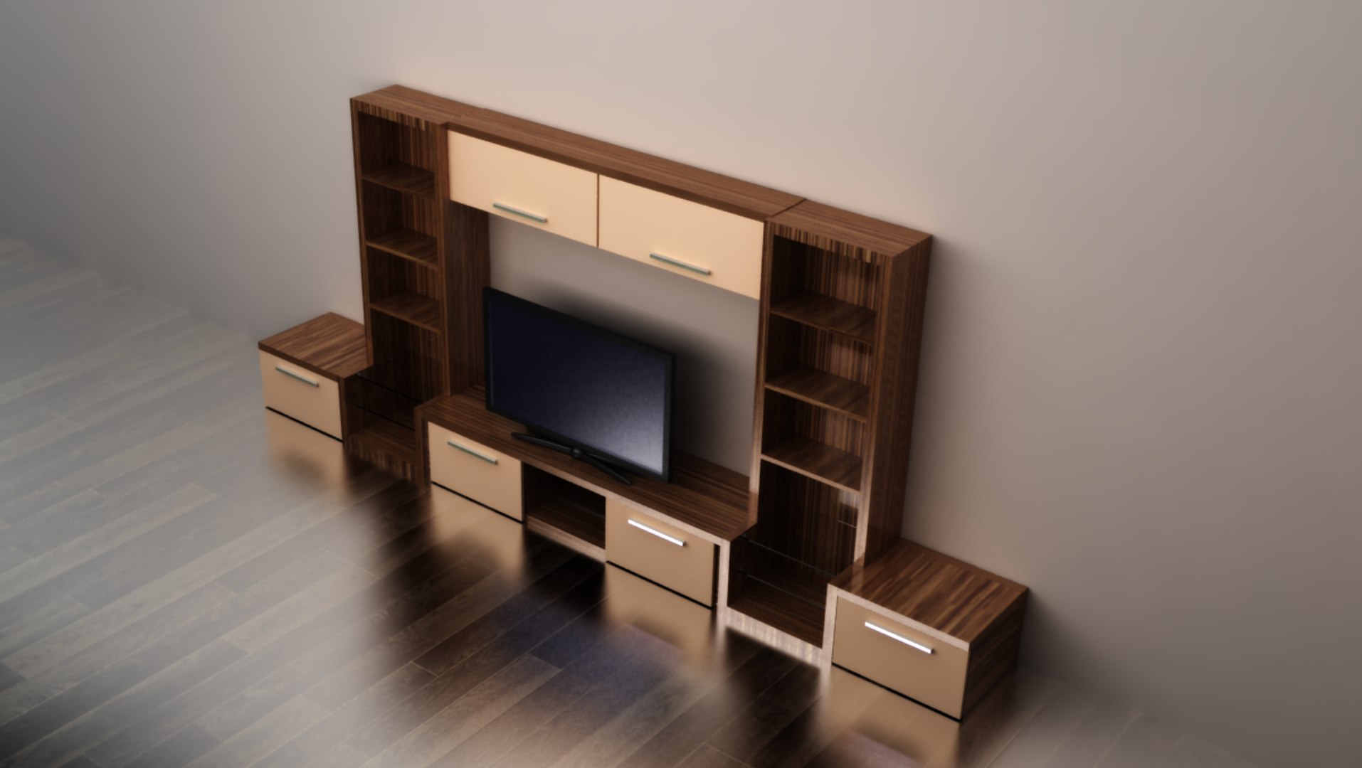 3d model of modern tv stand