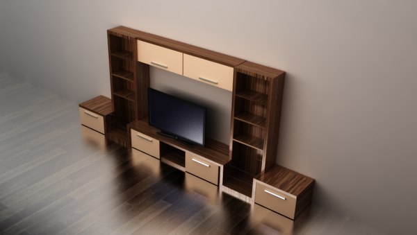 3d model of modern tv stand