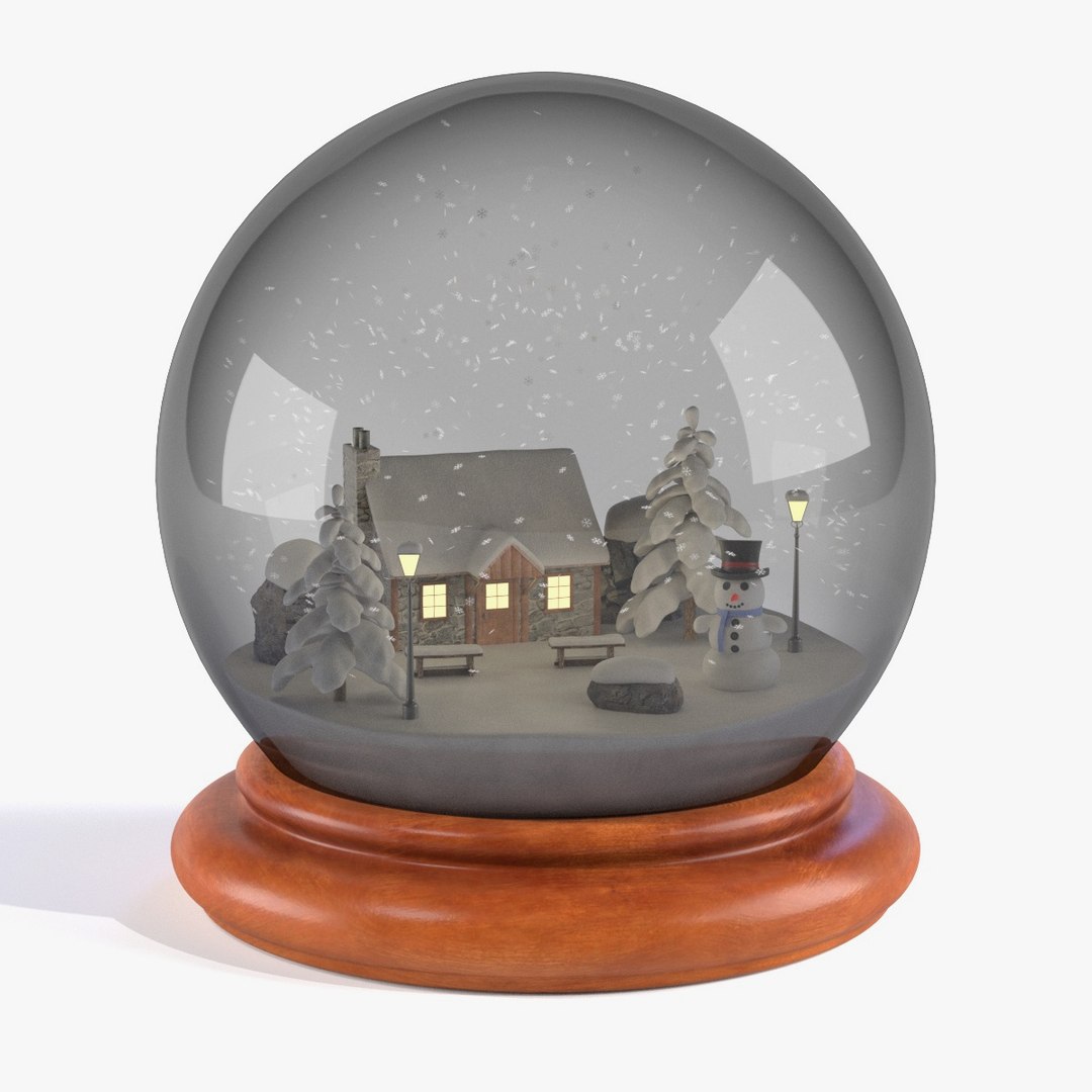 3d snow globe model