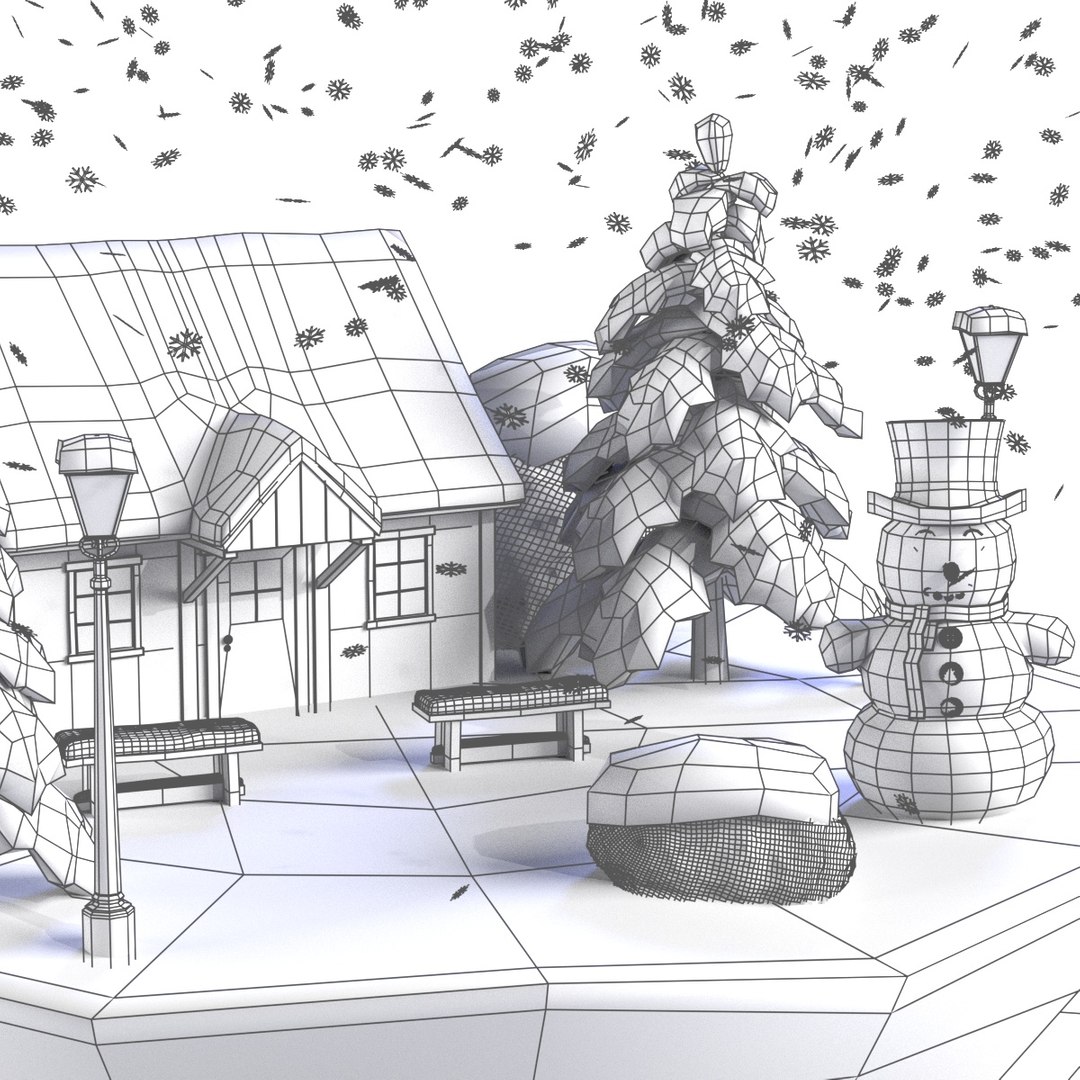 3d snow globe model