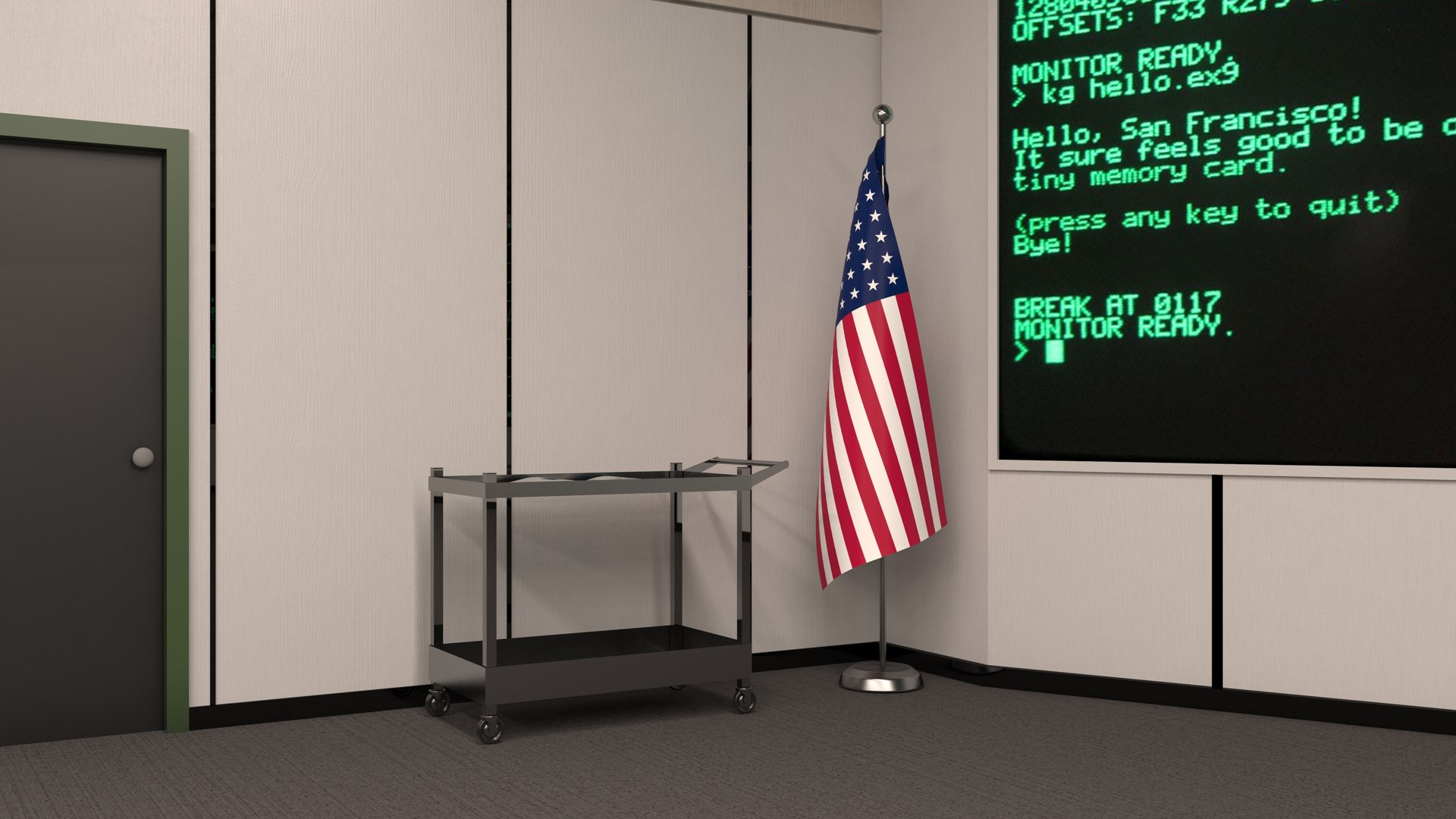 3D Apollo Mission Control Room Houston Nasa texas and Saturn Rocket ...