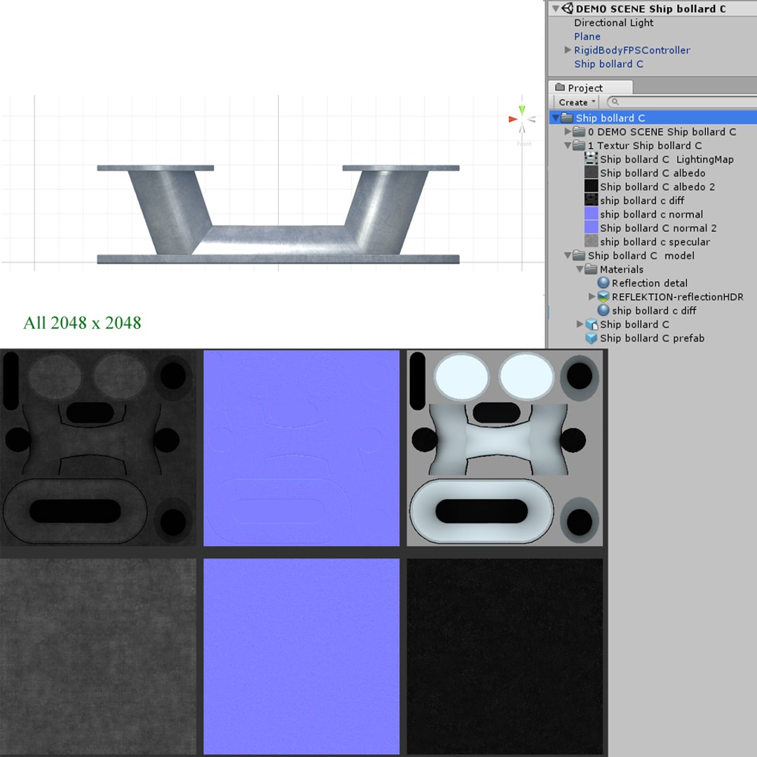 3D Ship Bollard C - TurboSquid 1279463