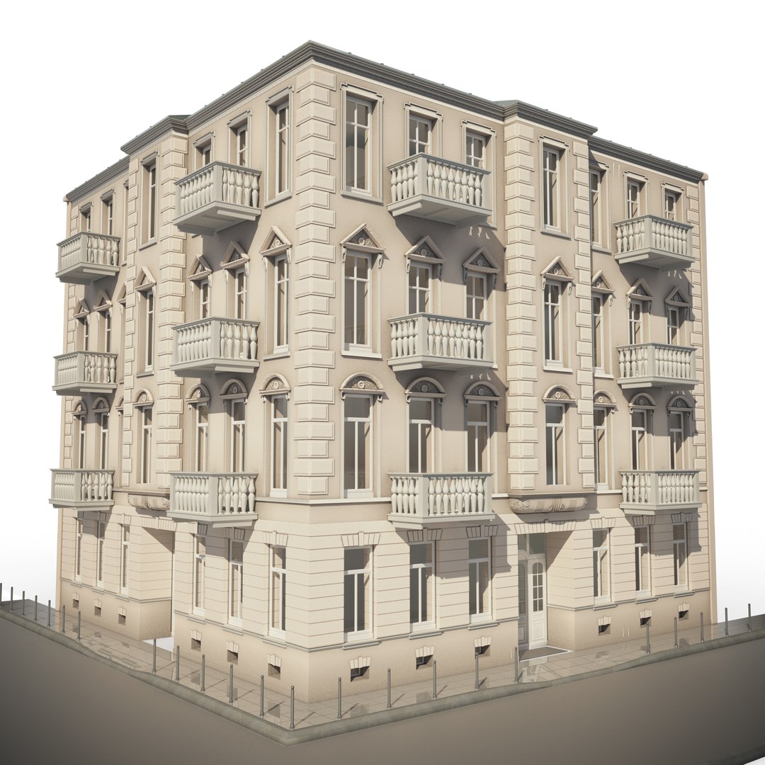 Tenement House 3D - TurboSquid 1168005