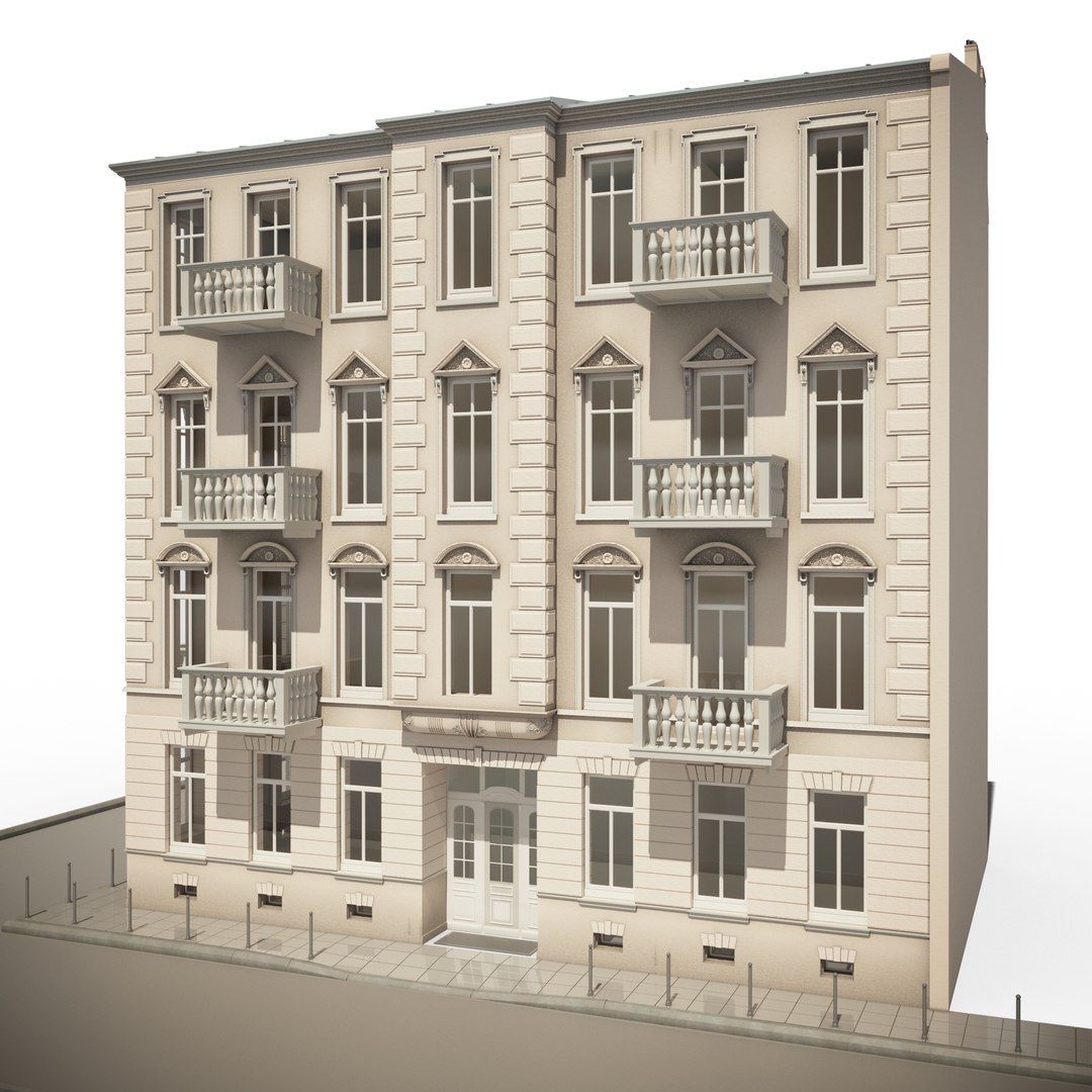 Tenement House 3D - TurboSquid 1168005