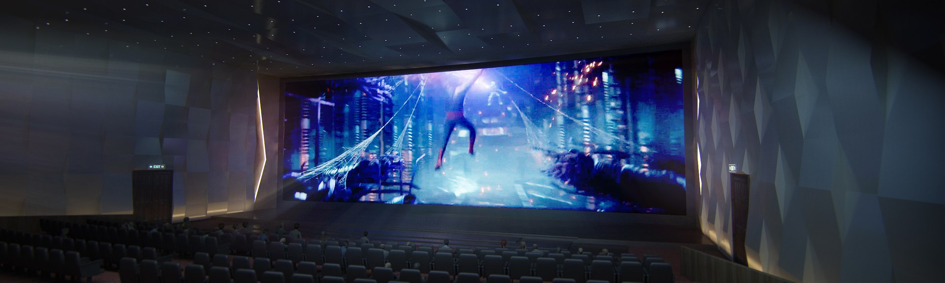 modelo 3d Cinema giant screen cinema cinema display cinema closeup ...