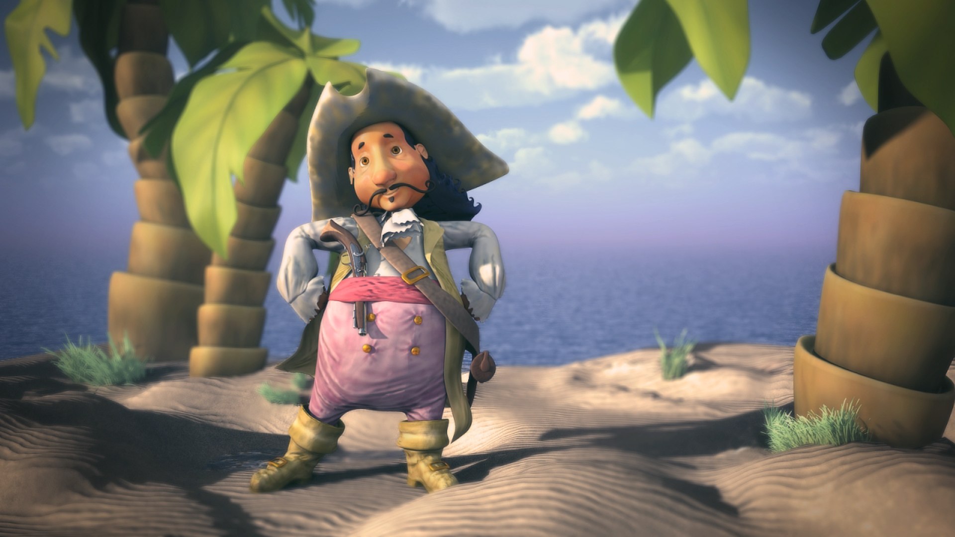 3d Pirate Cartoon Character Model