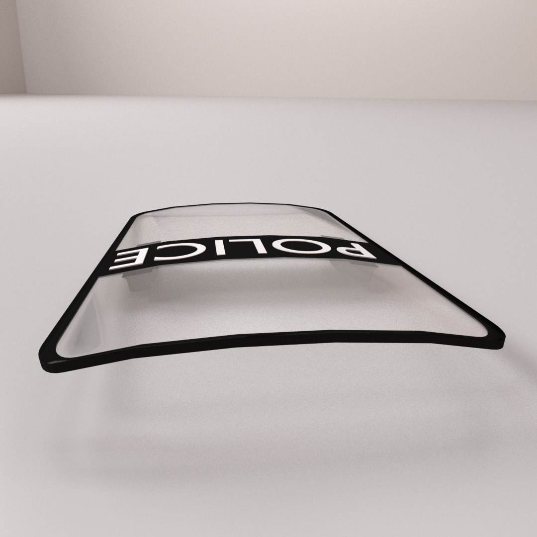 3D Model Riot Shield - TurboSquid 1642108