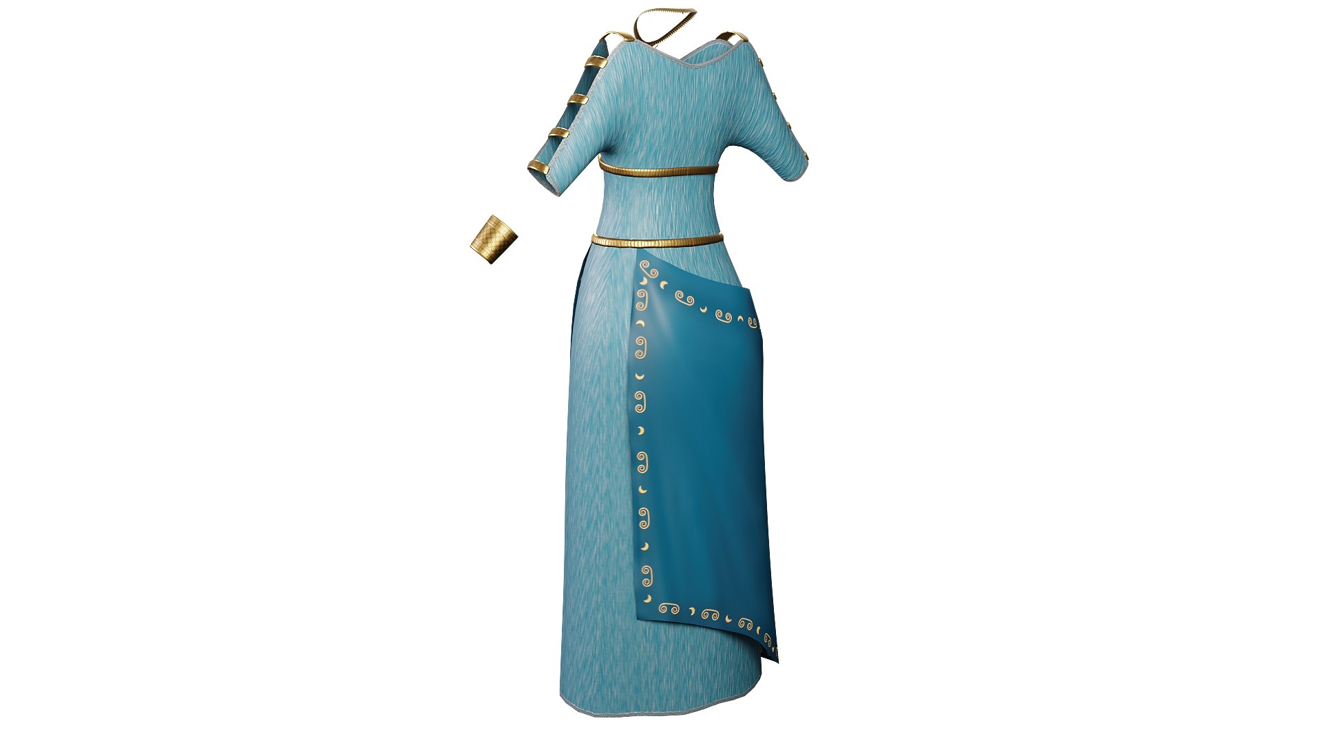 3D Model Ancient Greek Woman Dress - TurboSquid 1916472