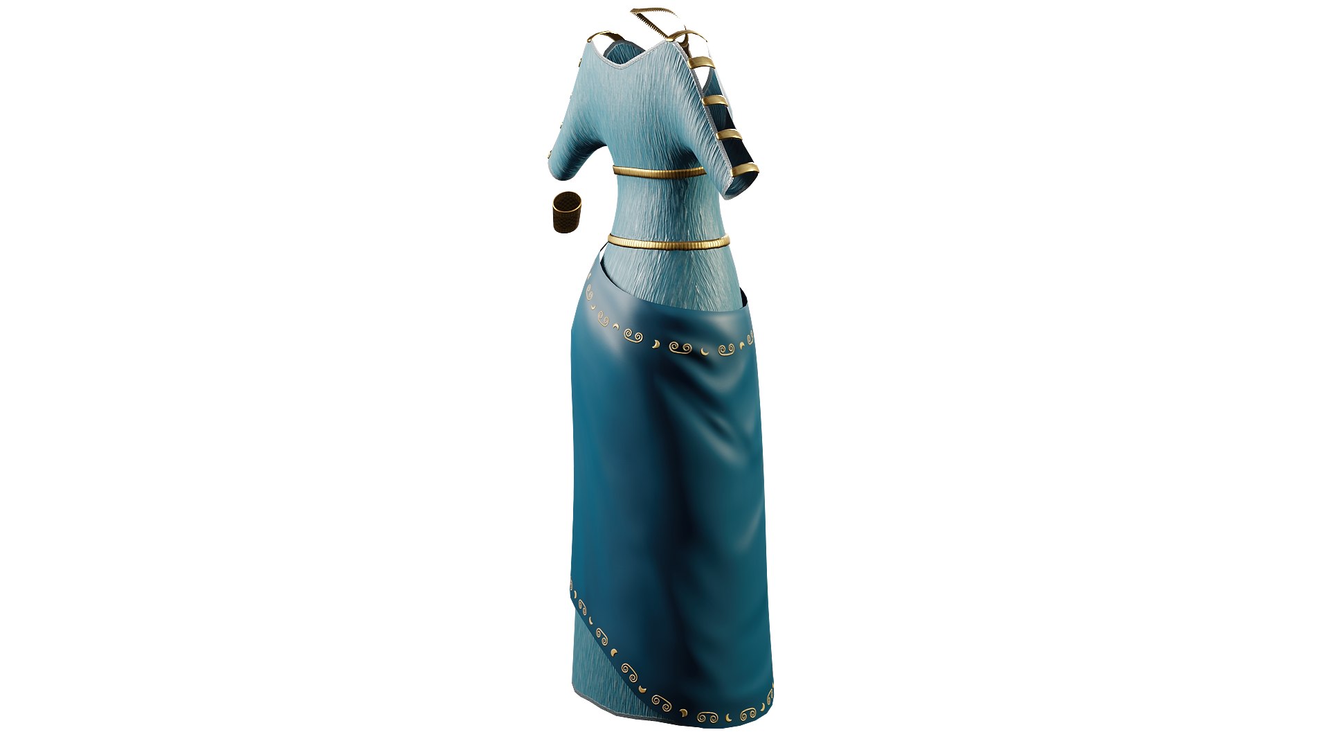 3D Model Ancient Greek Woman Dress - TurboSquid 1916472