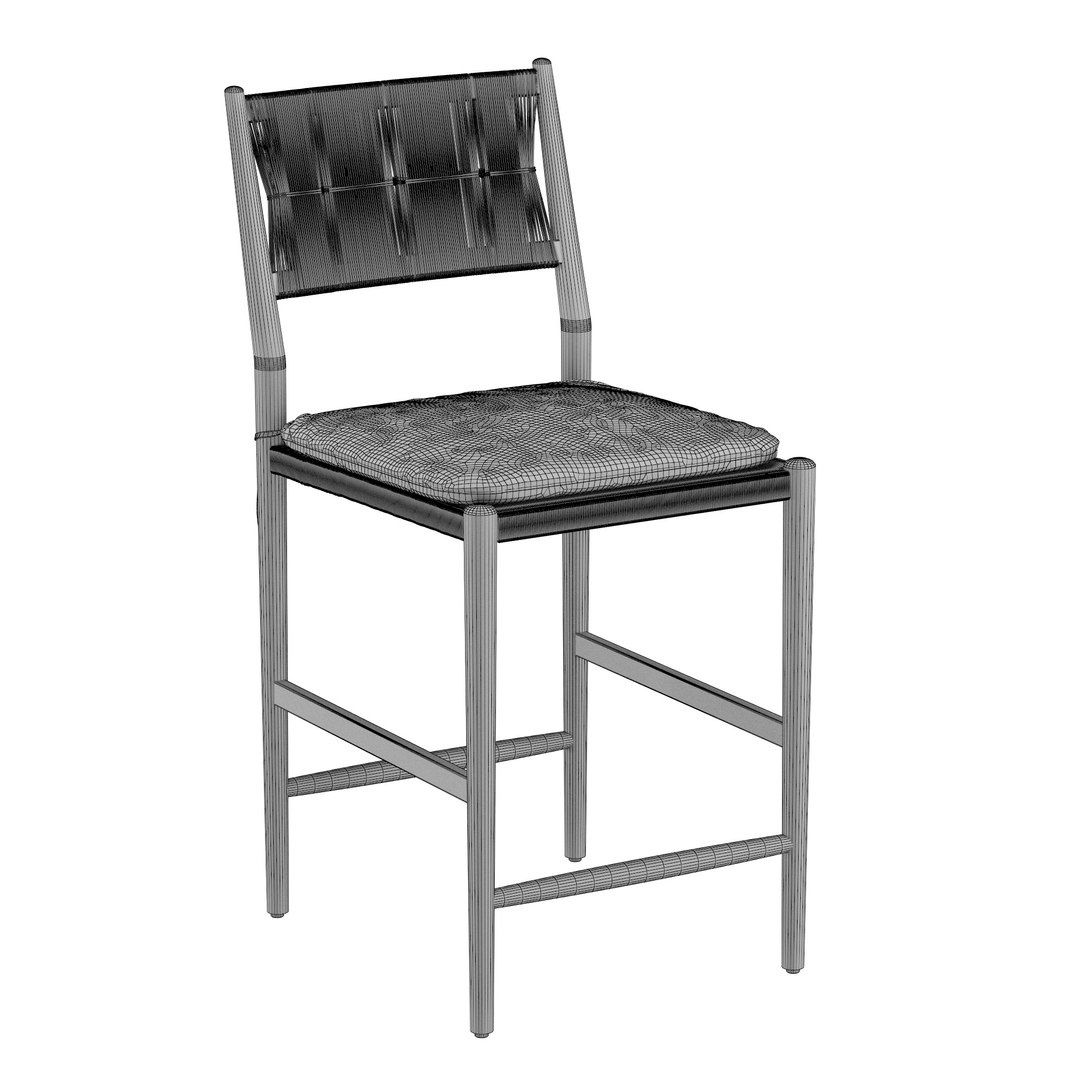 Dara Bar Counter Stool 3D Model - TurboSquid 2367329