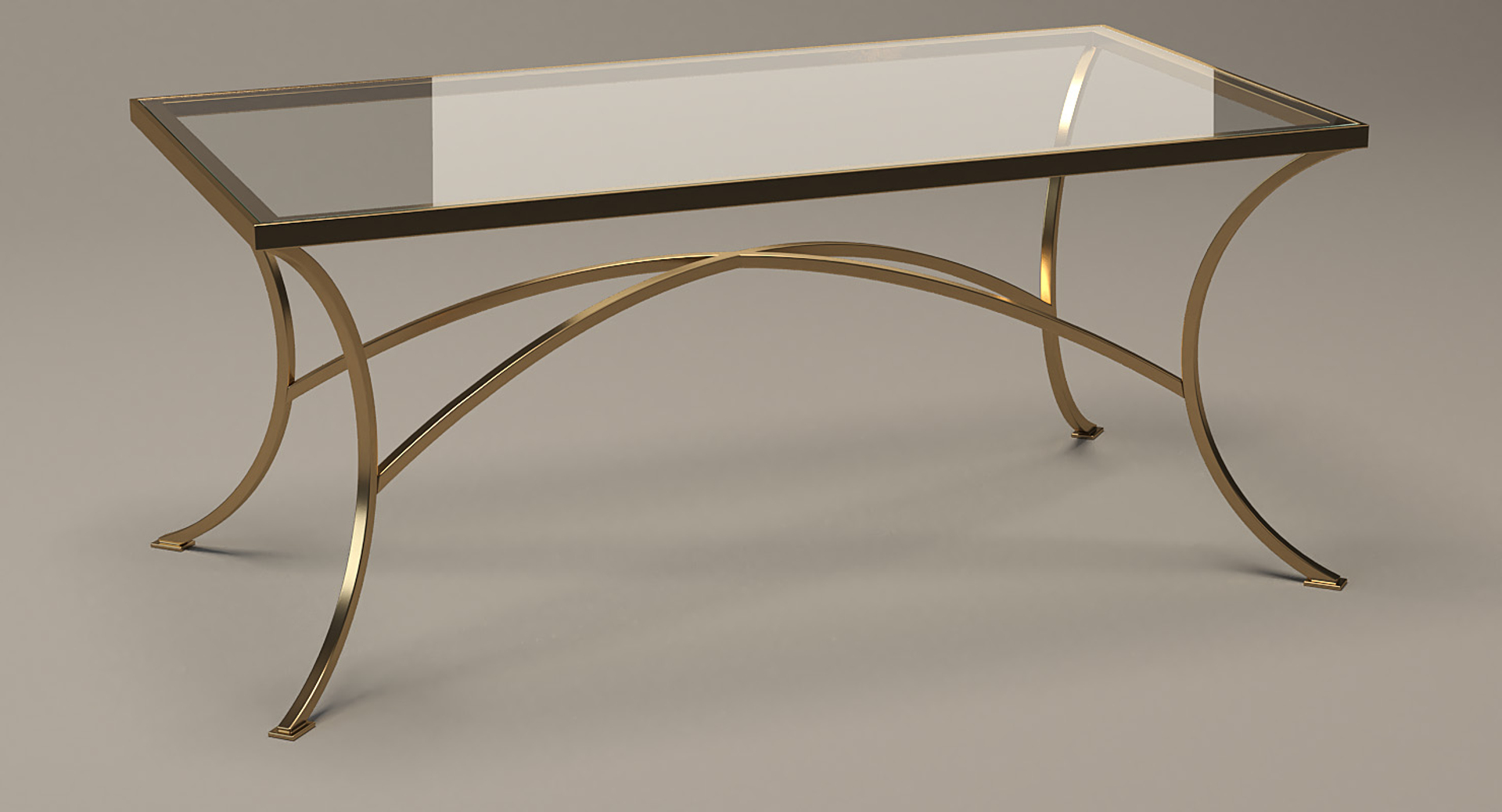 3D rectangle coffee table metal - TurboSquid 1392050