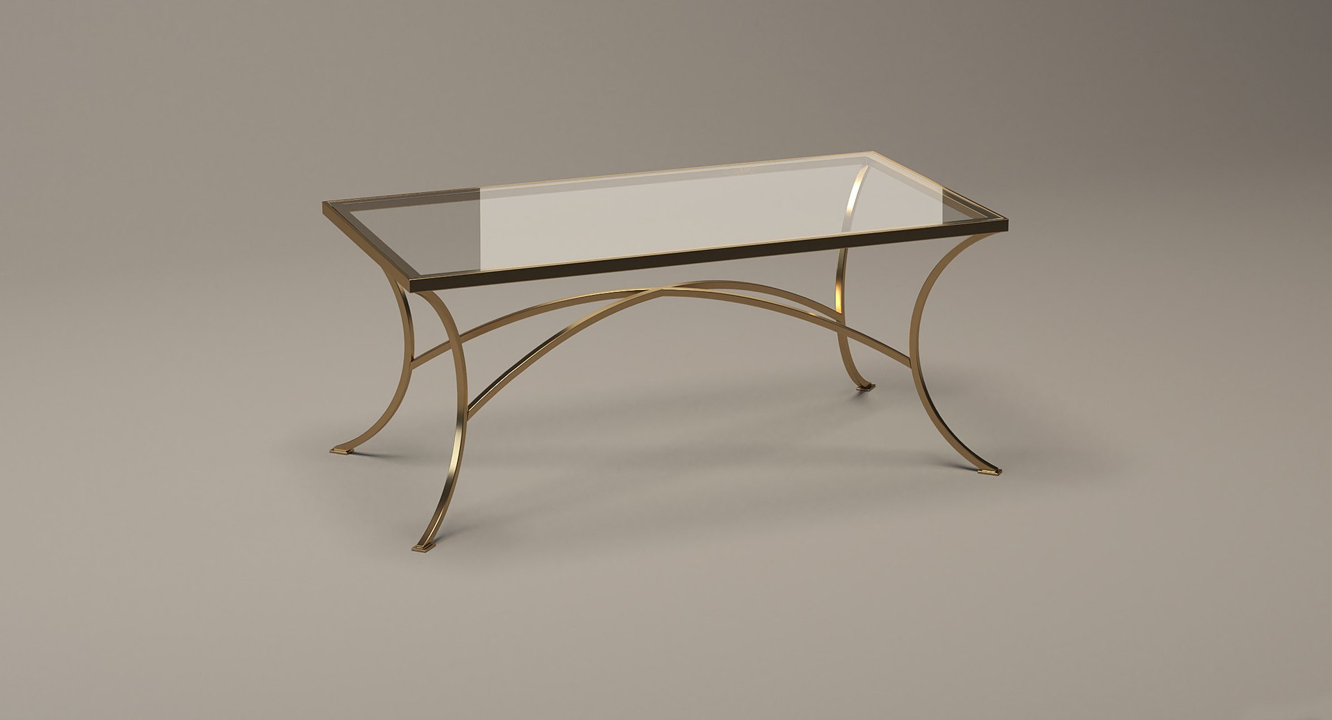 3D rectangle coffee table metal - TurboSquid 1392050