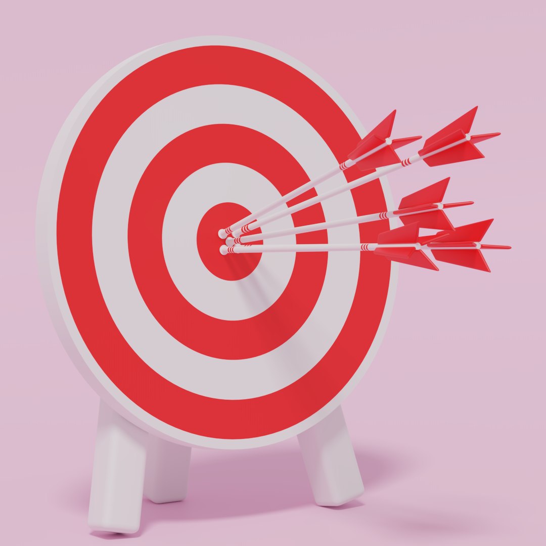 3D Archery Target And Arrows - TurboSquid 1825609