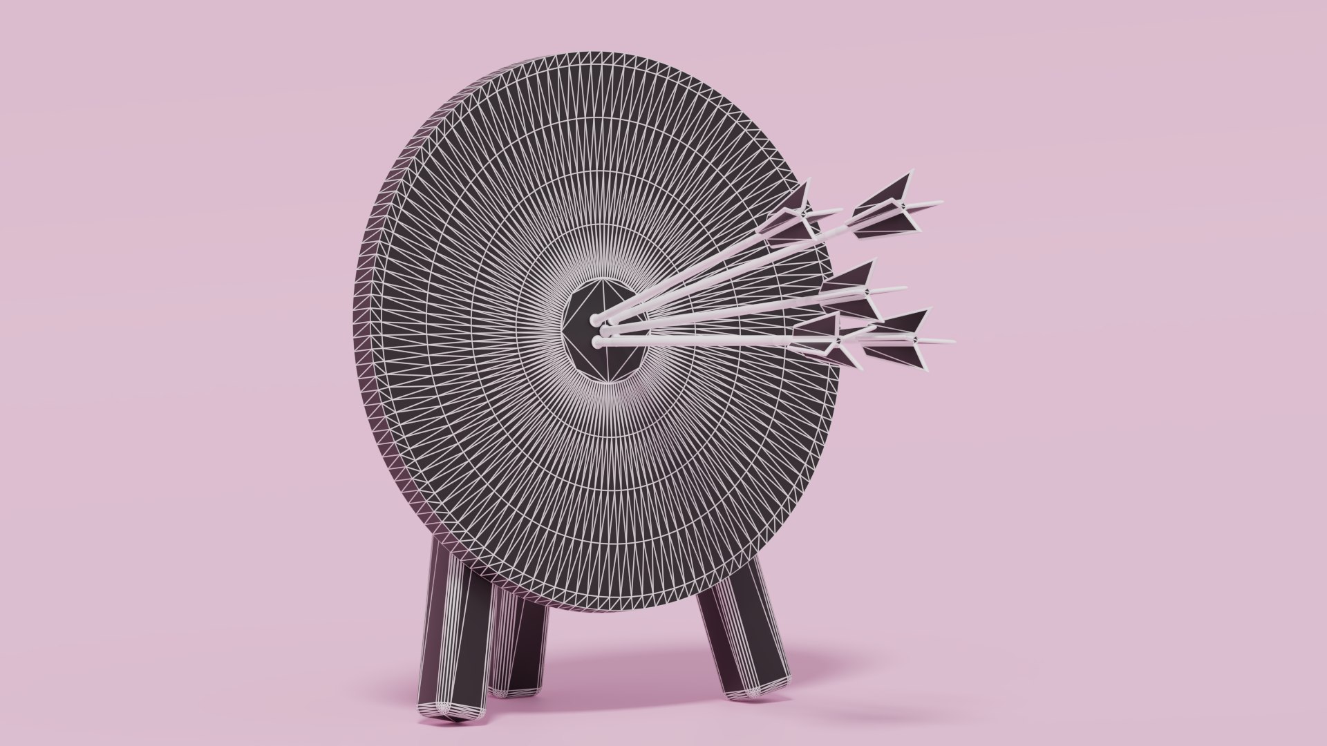 3D Archery Target and Arrows - TurboSquid 1825609