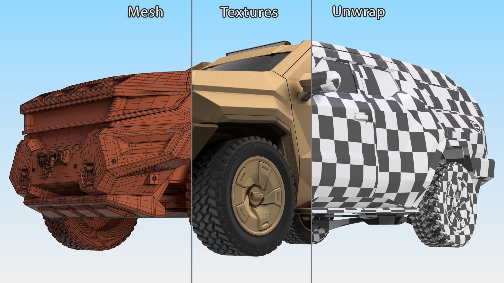 Armored Sand Colored SUV With Lights Off Rigged - TurboSquid 2268801