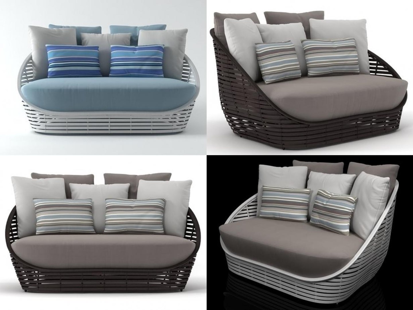 Oasis loveseat model - TurboSquid 1180969