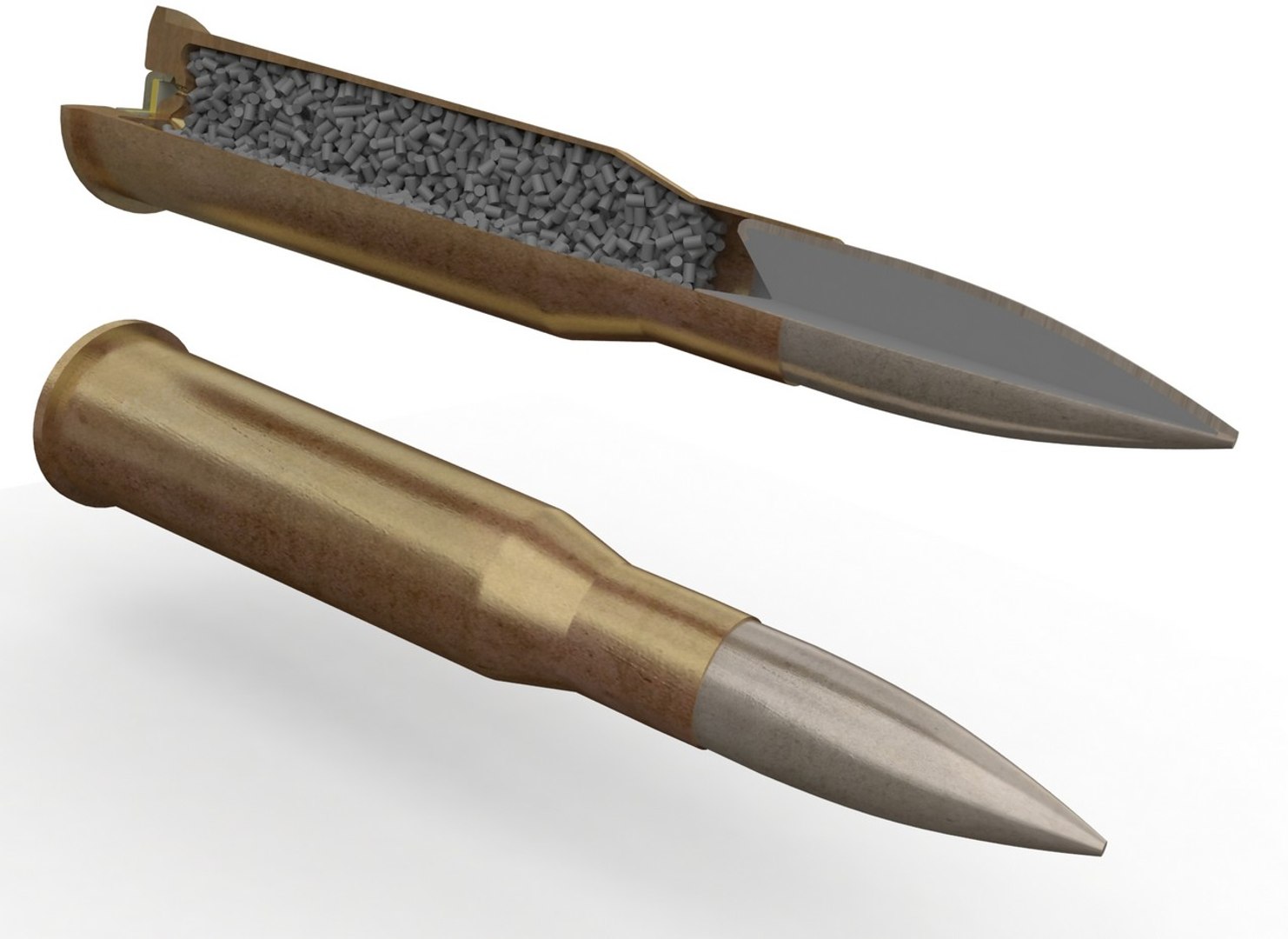Mosin Rifle Cartridge 3d Model