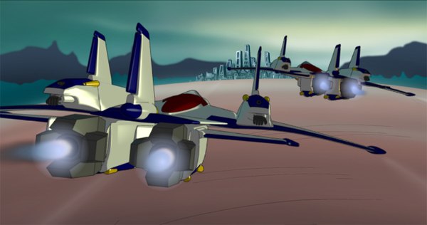 robotech plane 3d 3ds