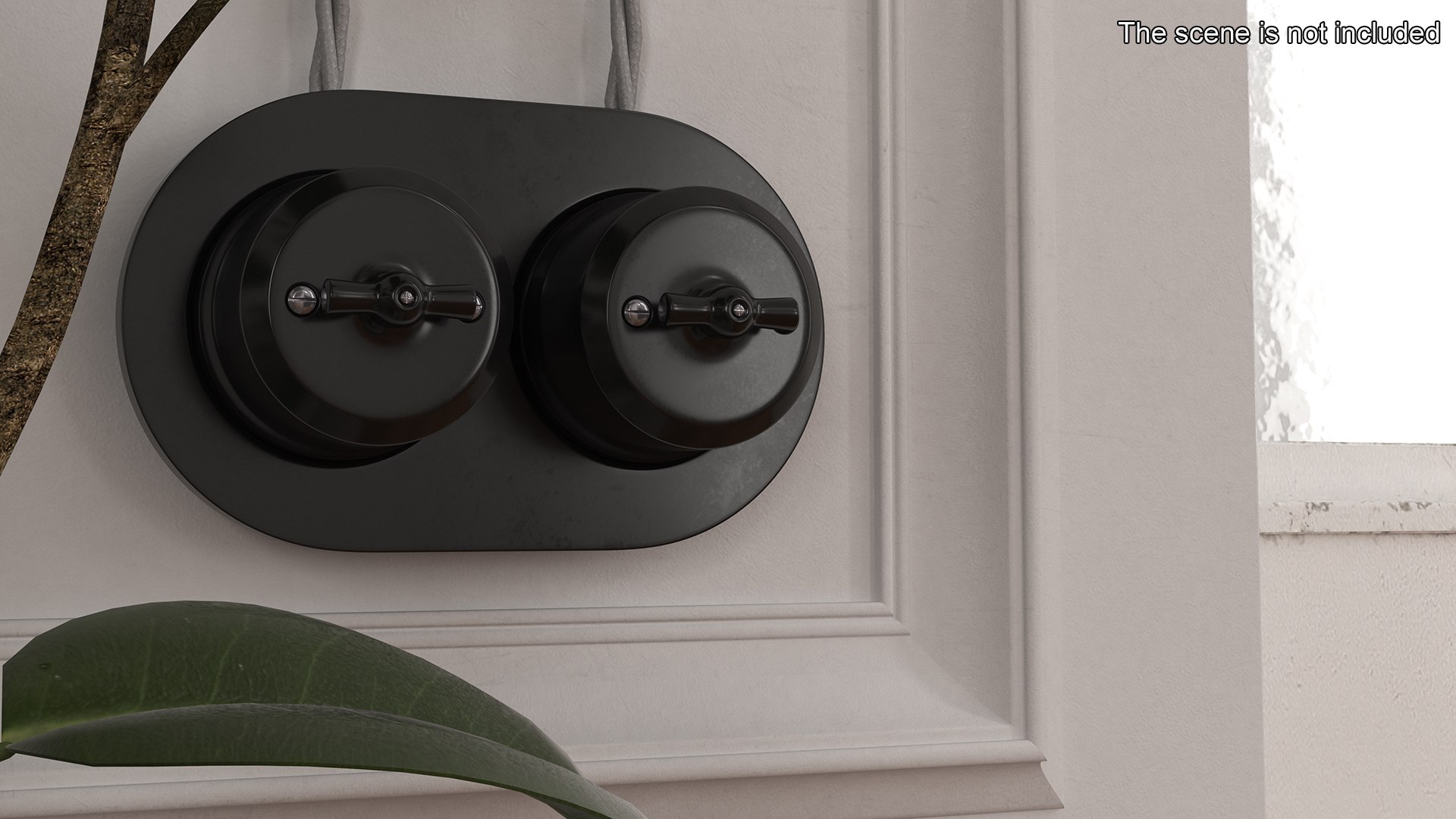 Electrical Retro Switches Ceramic Black 3D Model - TurboSquid 2051070