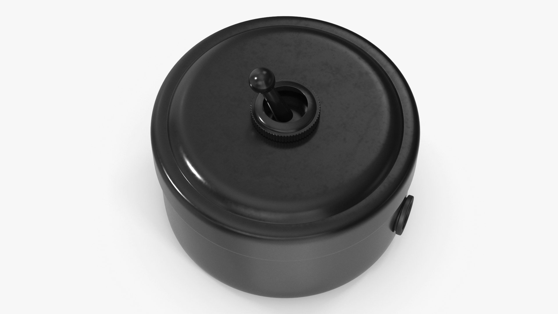 Electrical Retro Switches Ceramic Black 3D model - TurboSquid 2051070