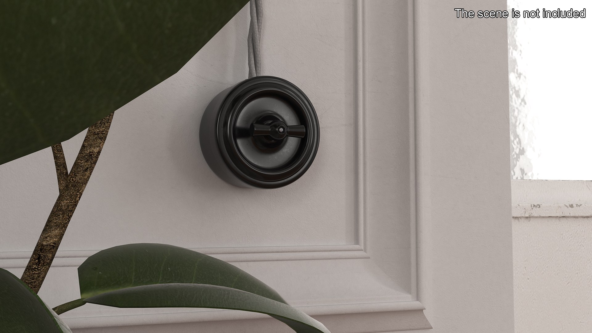 Electrical Retro Switches Ceramic Black 3D Model - TurboSquid 2051070