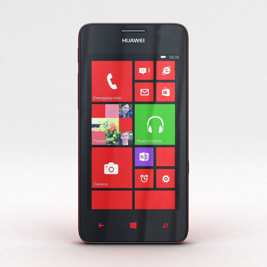 3d Model Huawei Ascend W2 Red