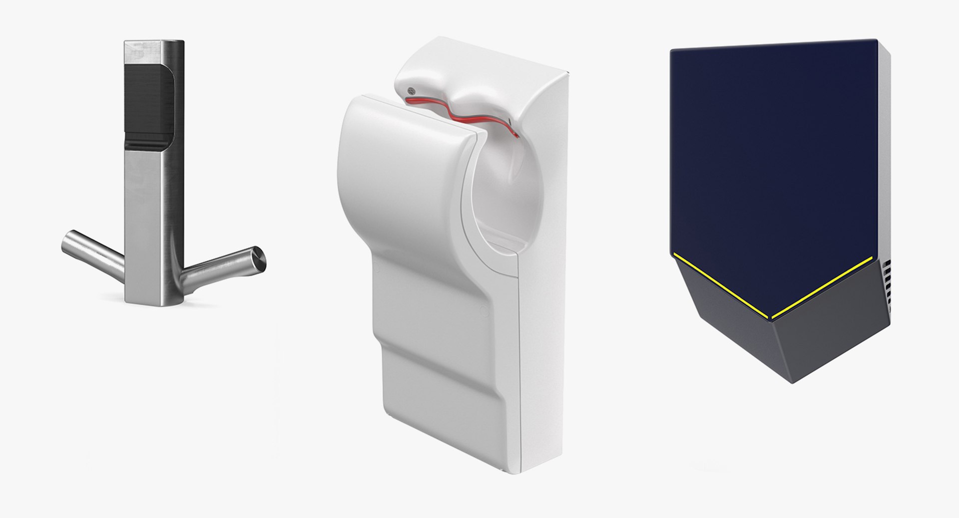 Hand Dryers Collection 3D Model - TurboSquid 1924085
