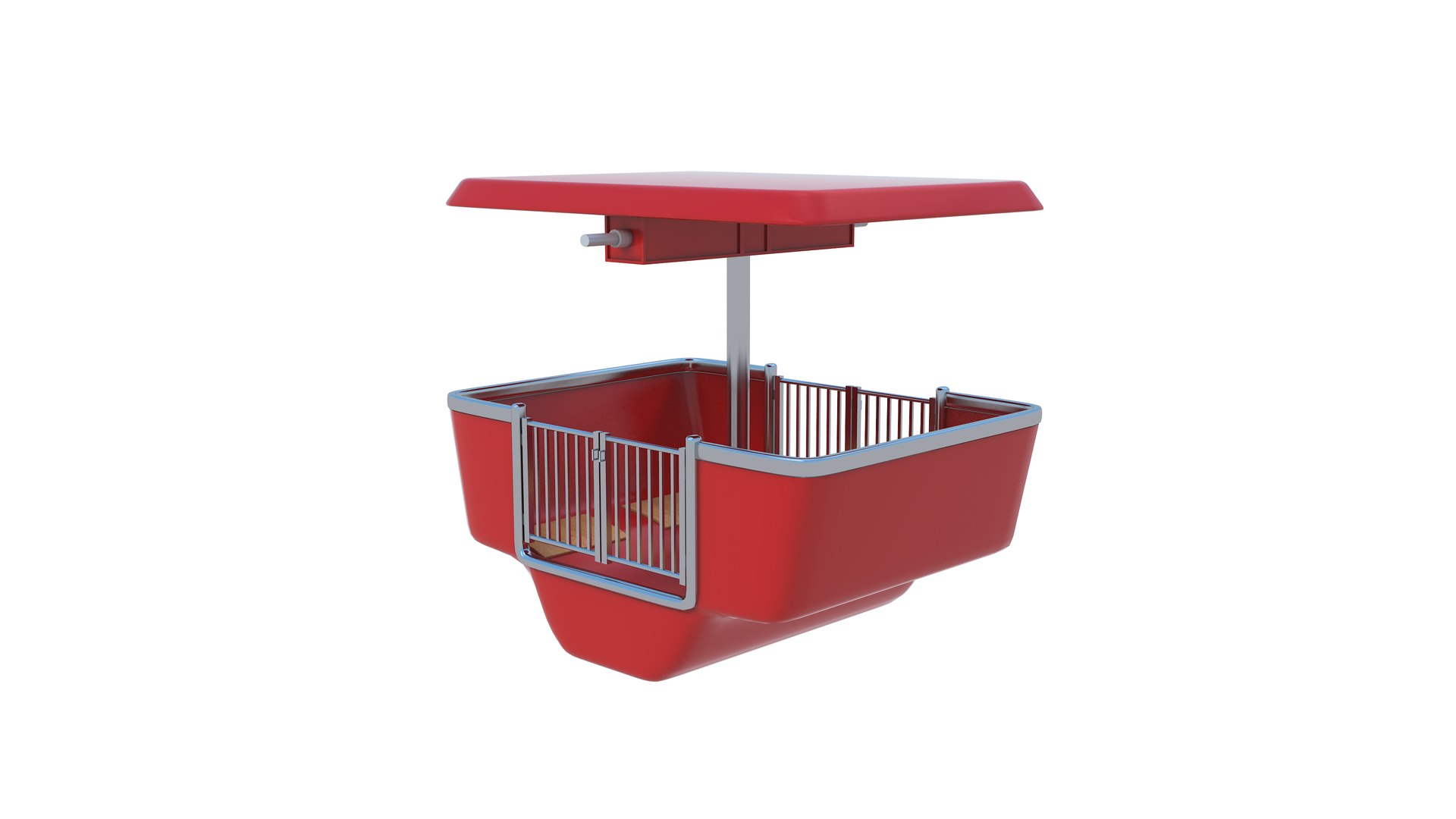 3D Ferris Wheel Car - Red - TurboSquid 1910275