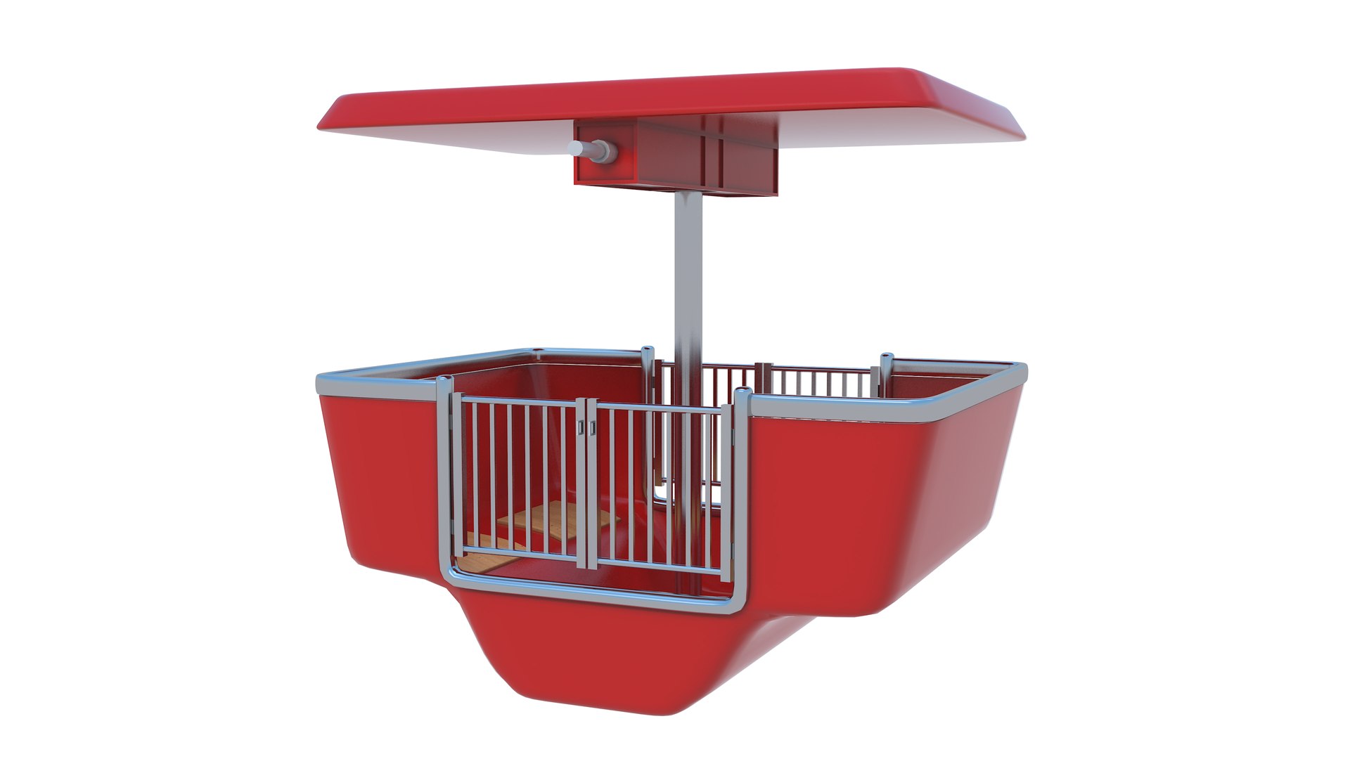 3D Ferris Wheel Car - Red - TurboSquid 1910275