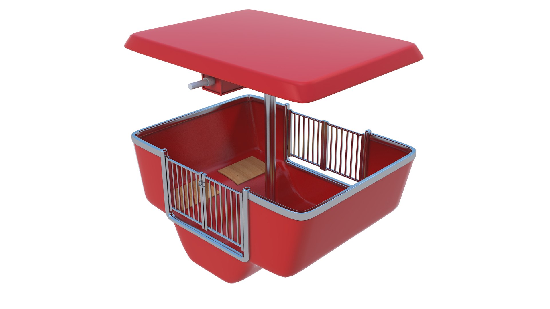 3D Ferris Wheel Car - Red - TurboSquid 1910275