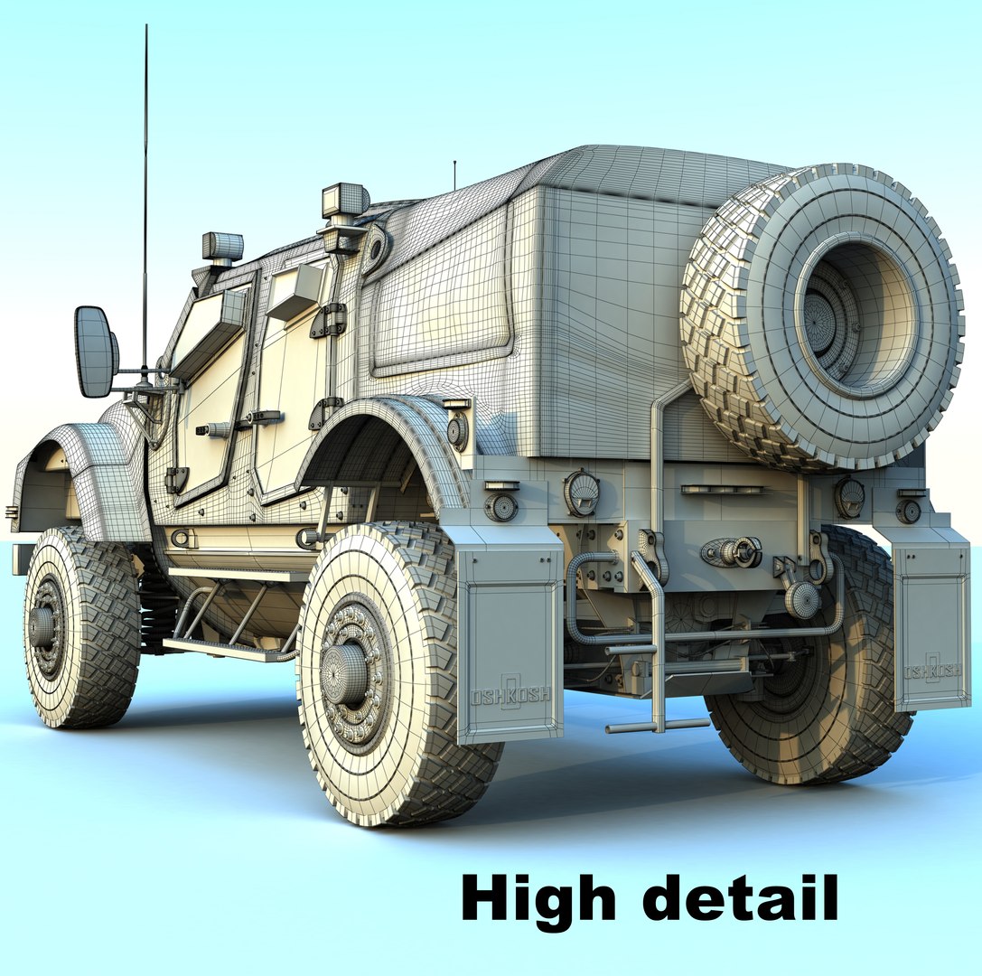 M-atv Military Vehicle 3d Max