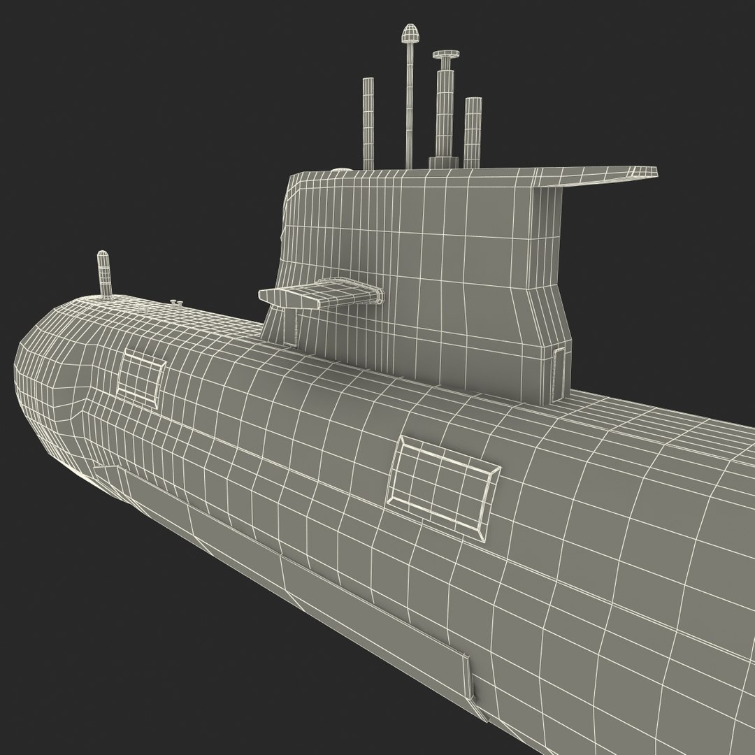 collins class submarine 3d lwo