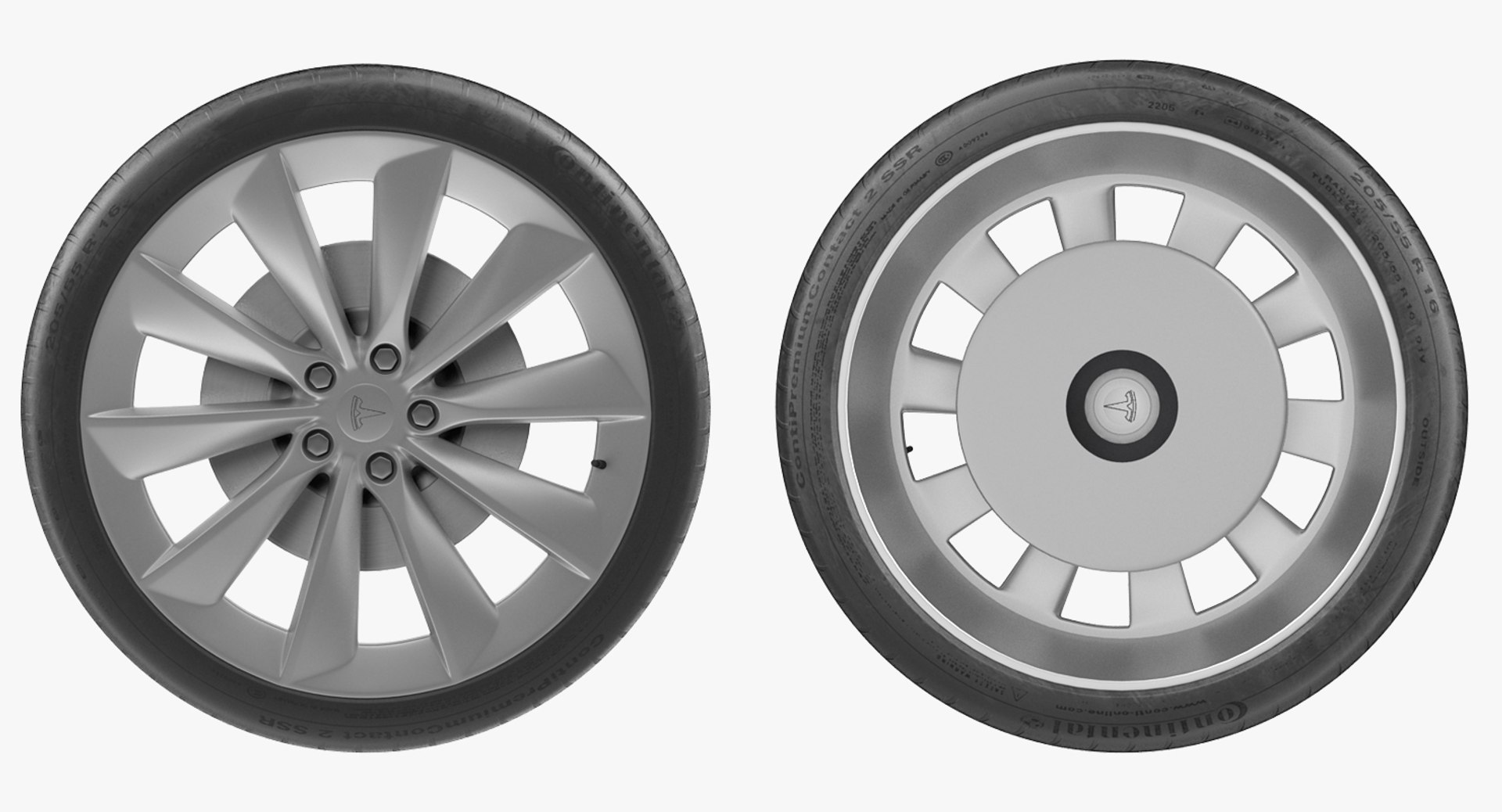 3D Model Tesla Silver Turbine Wheel | 1143480 | TurboSquid