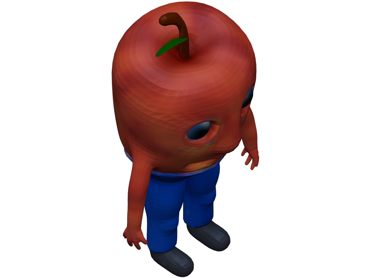 Cartoon Apple 3D - TurboSquid 1874743
